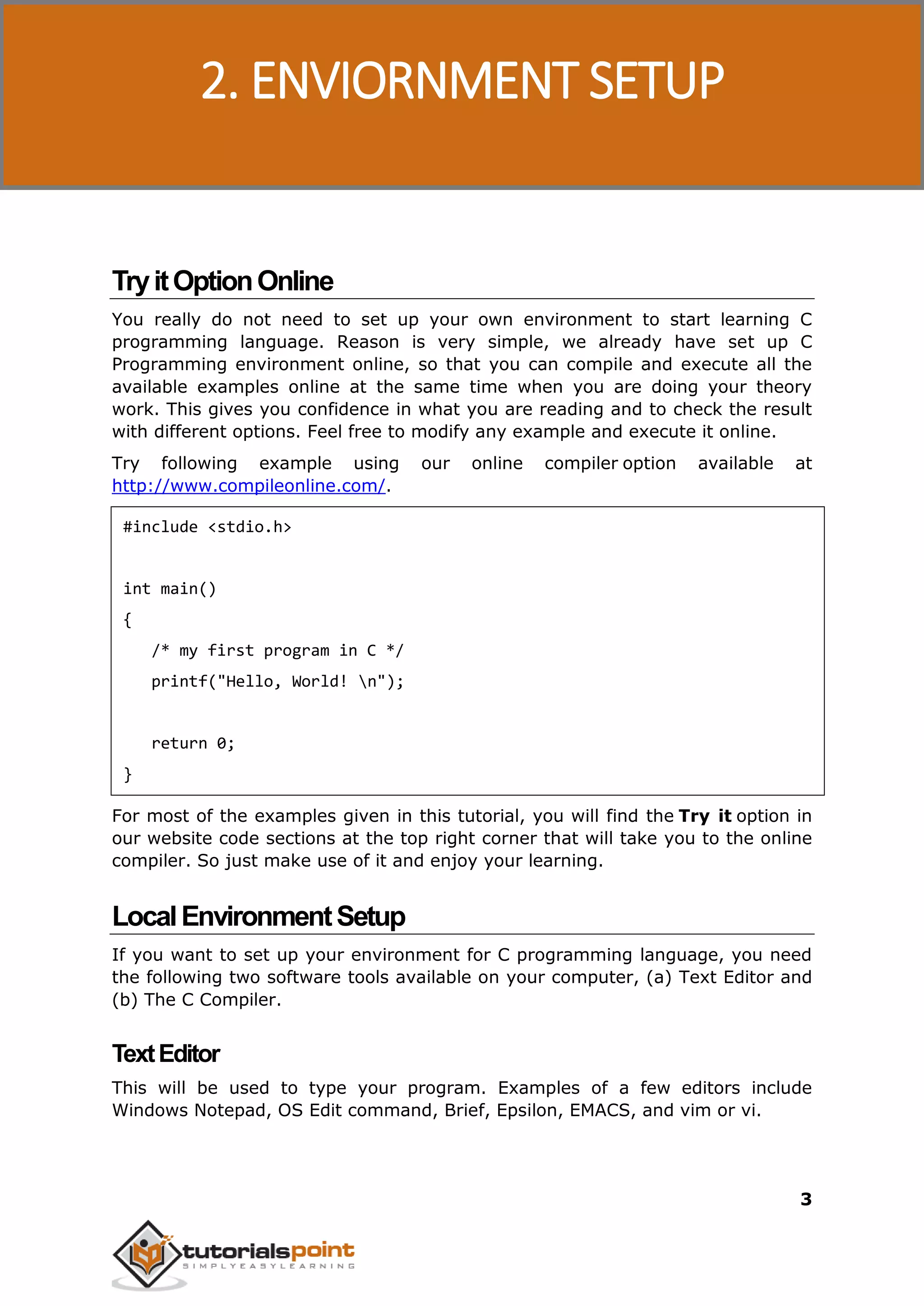 Cprogramming tutorial | PDF
