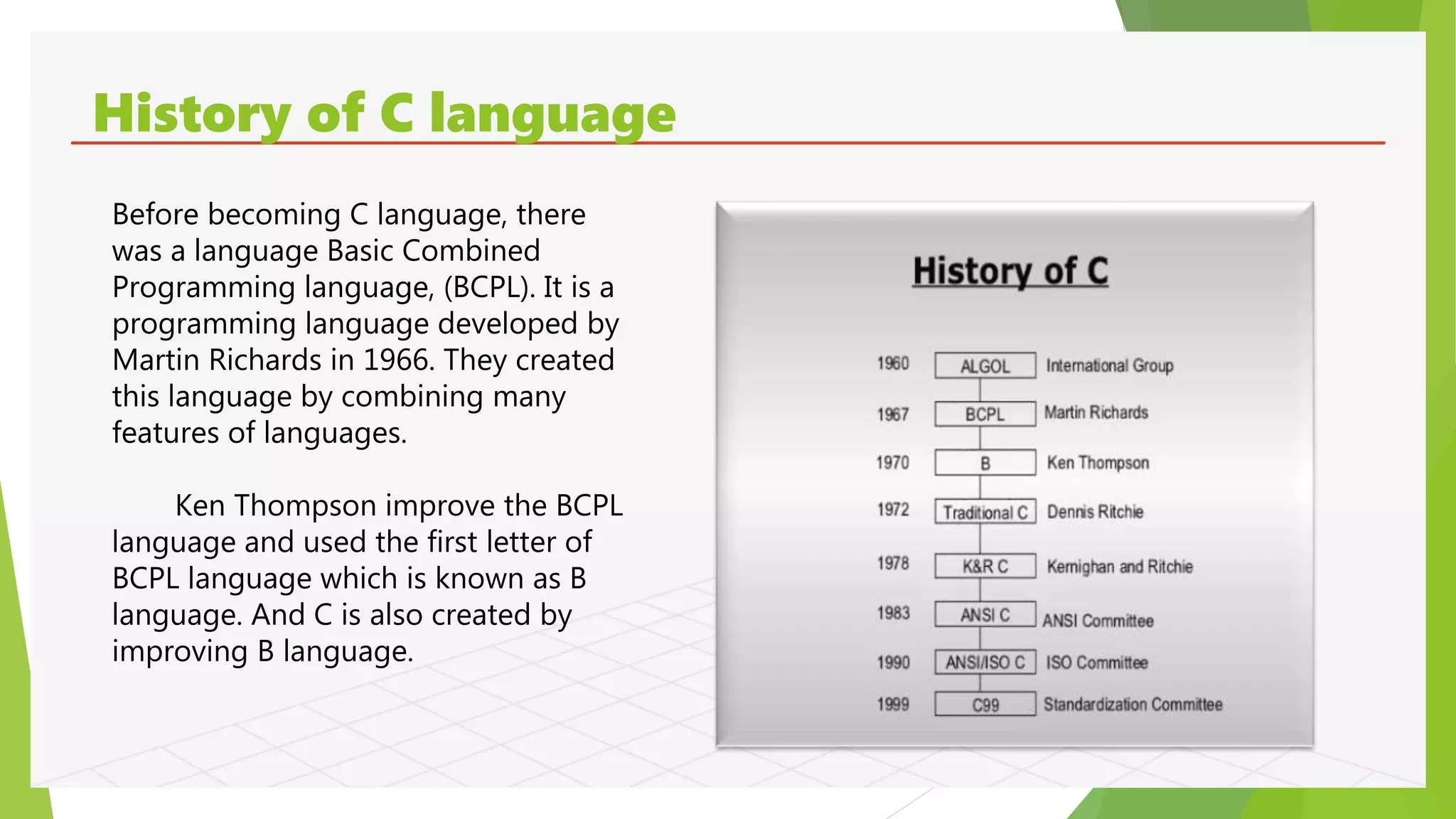 C Programming Tutorial Ppt 