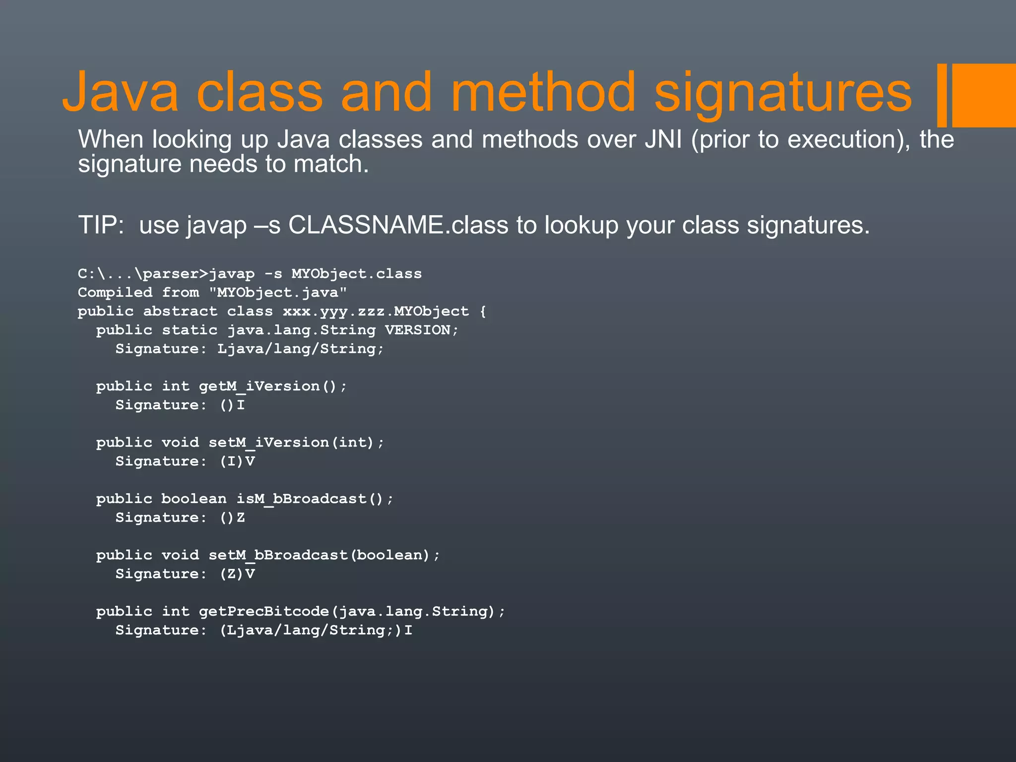 C++ programming with jni | PPT