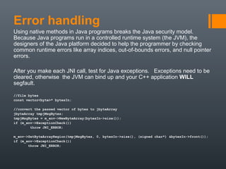 C++ programming with jni | PPT