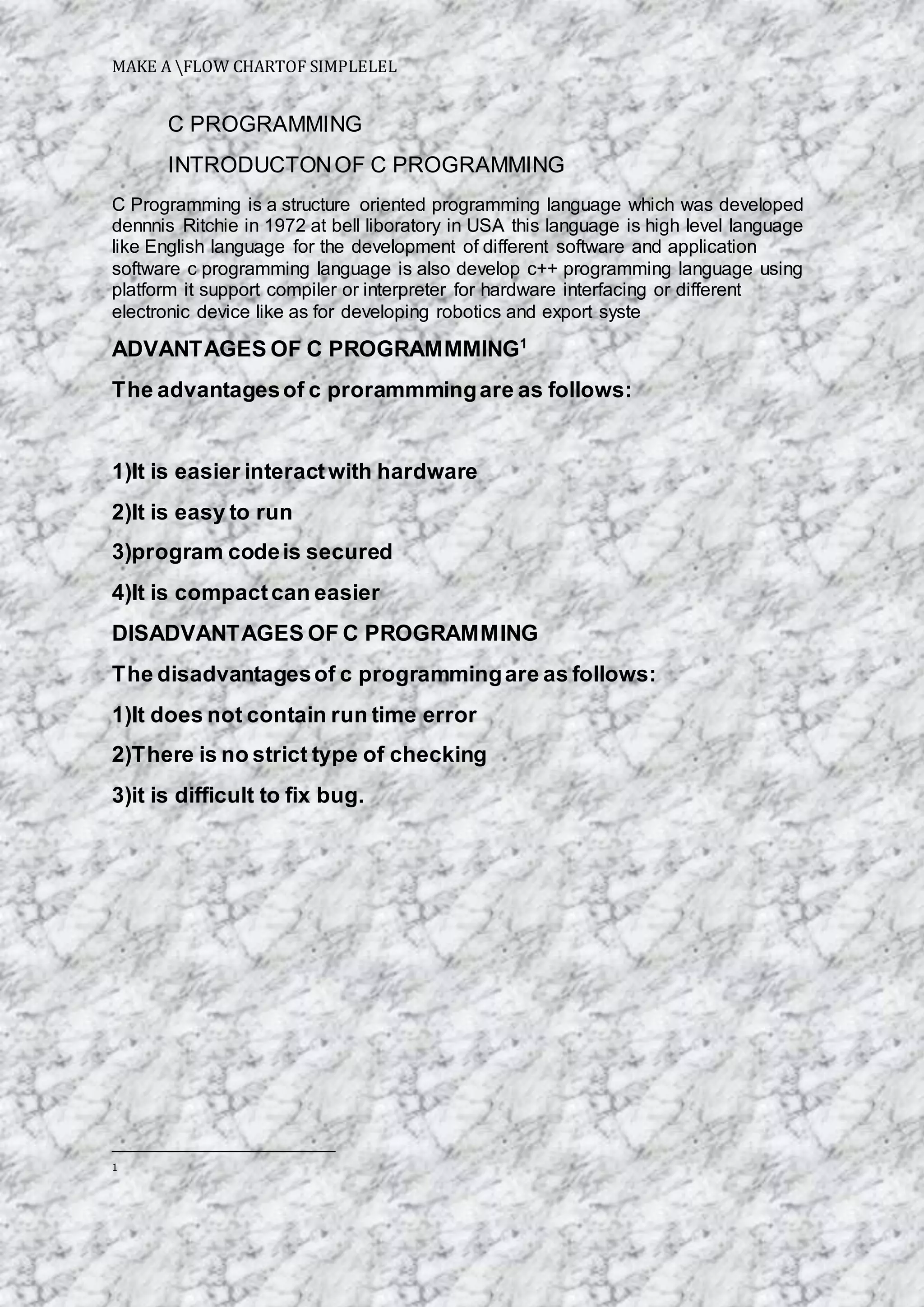 C program report tips | DOCX