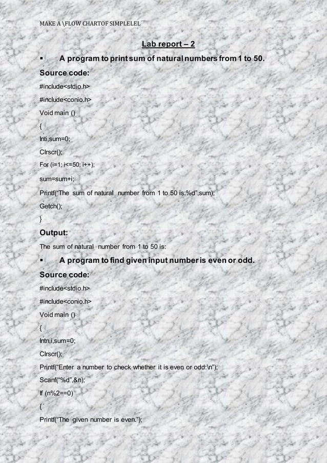 C program report tips | DOCX