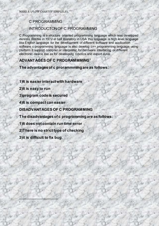 C program report tips | DOCX