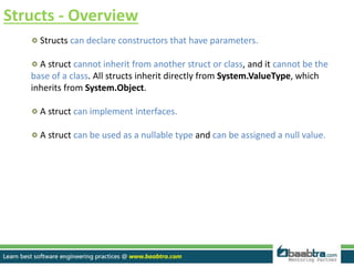 C# program structure | PPTX | Programming Languages | Computing