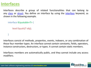 C# program structure | PPTX | Programming Languages | Computing