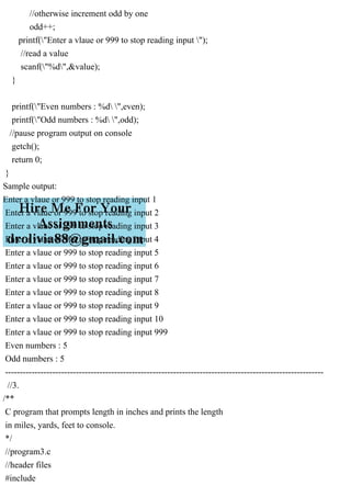 C program that prompts user to enter two floating point t.pdf