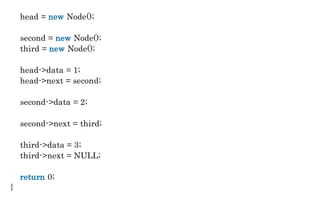 C++ program to implement a linked list.pdf | Programming Languages ...