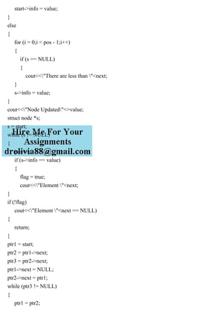 C++ Program to Implement Singly Linked List #includeiostream.pdf