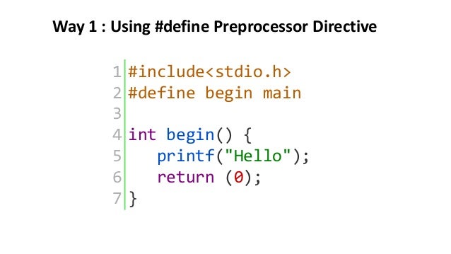 C program to write c program without using main function