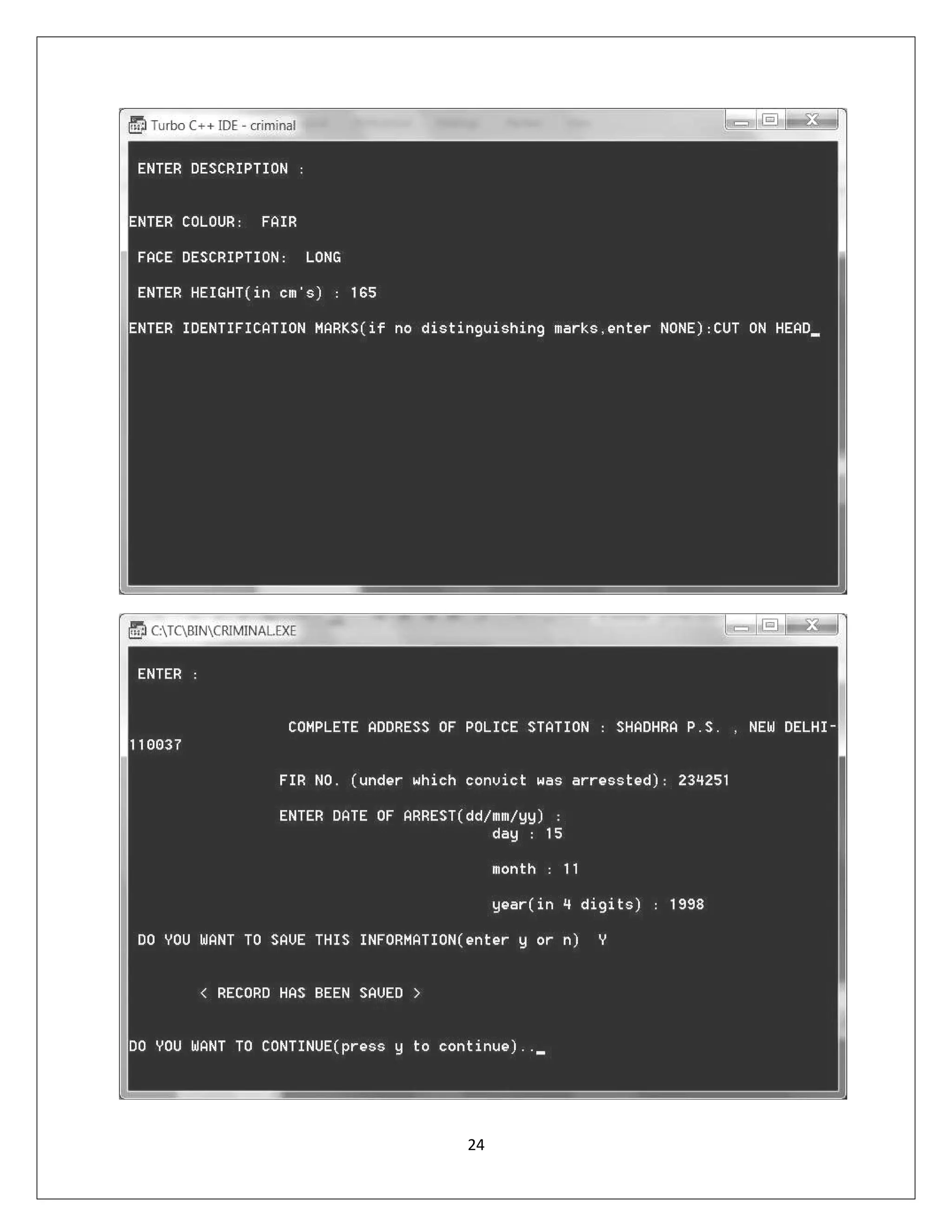 Computer Science Investigatory Project class 12th | DOC