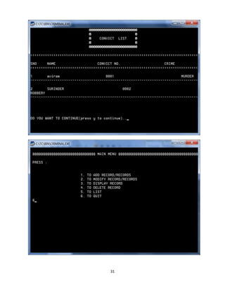 C++ project on police station software | DOCX