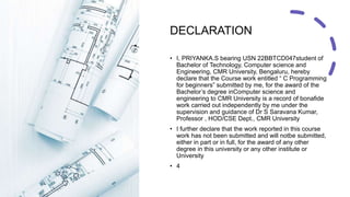 About the c project in the detailed explaination | PPTX