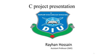 C project presentation (sound system & children app ) | PPT