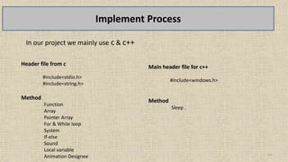 C project presentation (sound system & children app ) | PPT