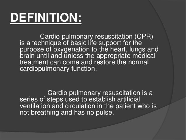 Cpr ppt