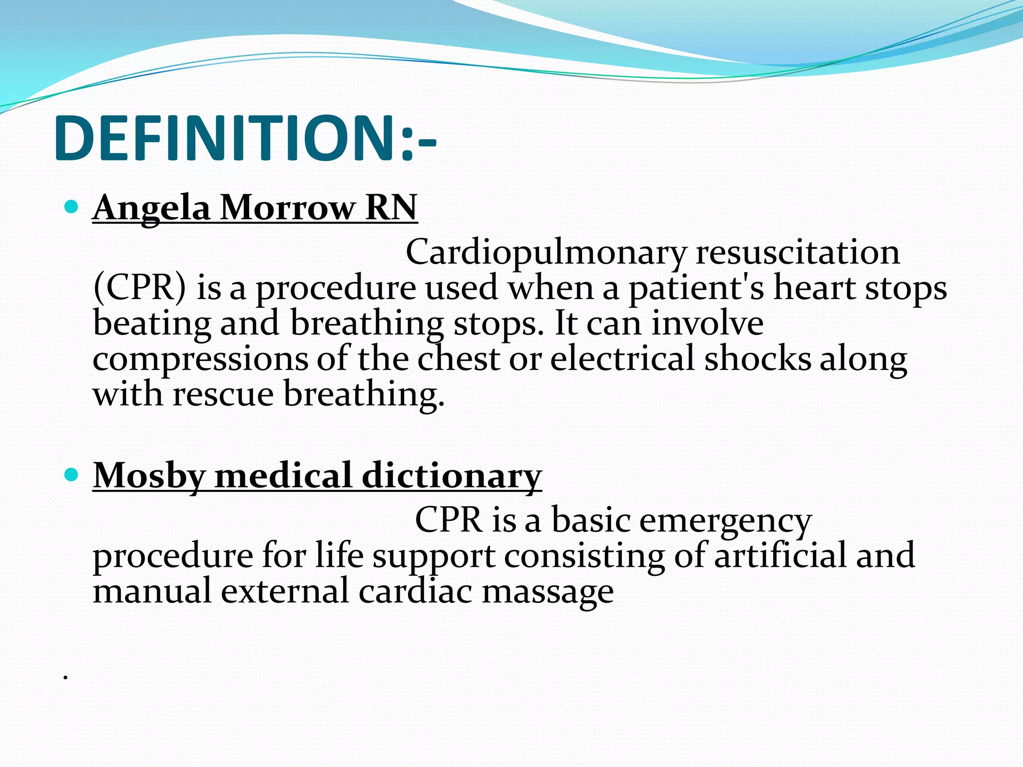 Cpr ppt | PPTX