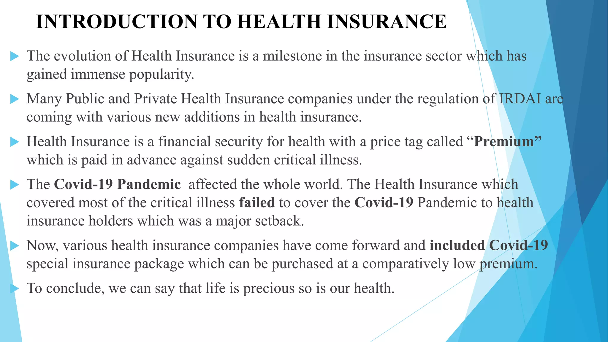 Presentation on Health Insurance | PPTX