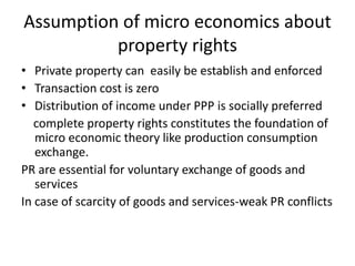 Property Rights Economics