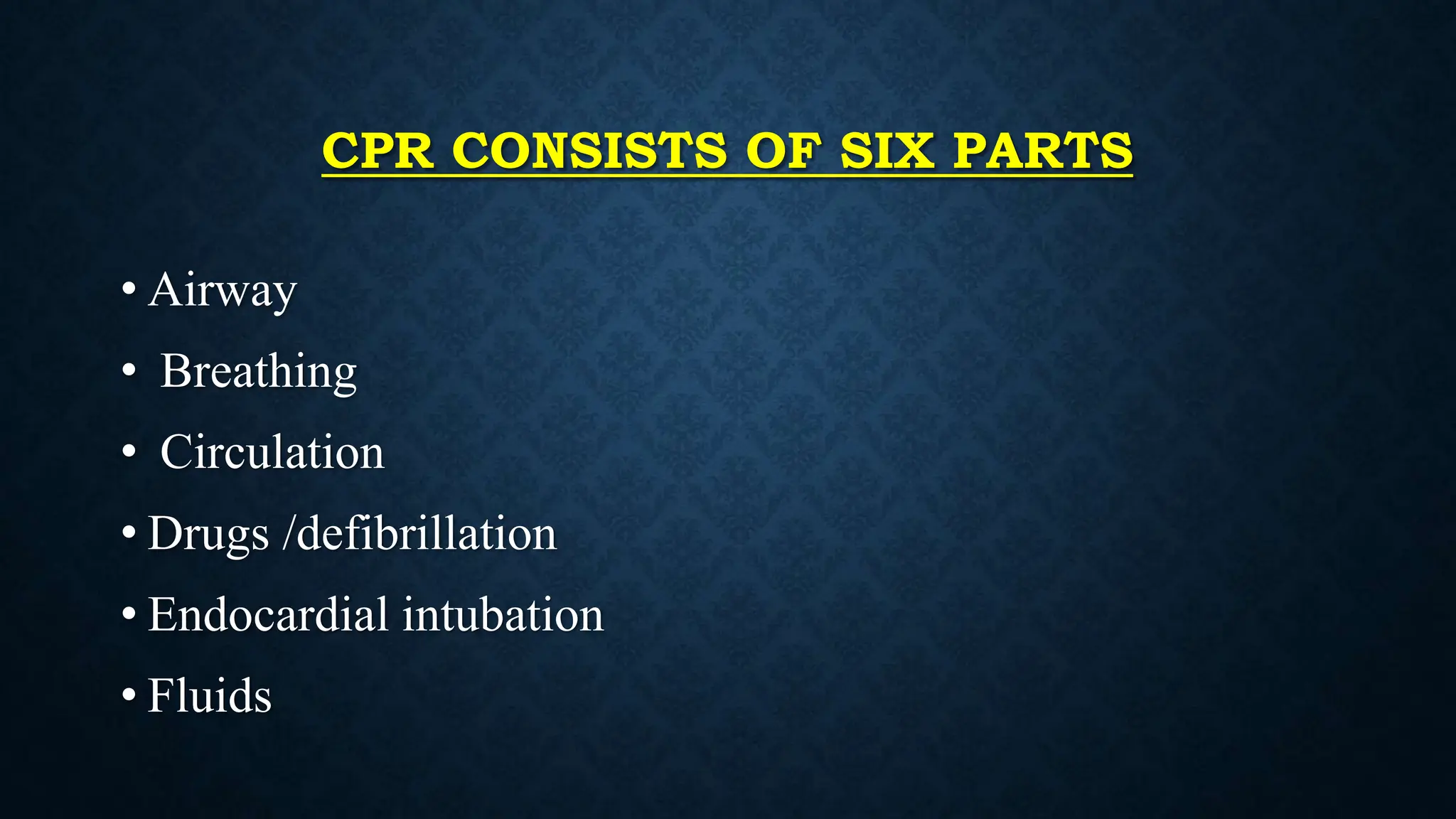 Cardio Pulmonary Resuscitation PPT (CPR) | PPT