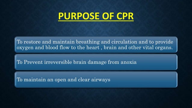 Cardio Pulmonary Resuscitation PPT (CPR) | PPT