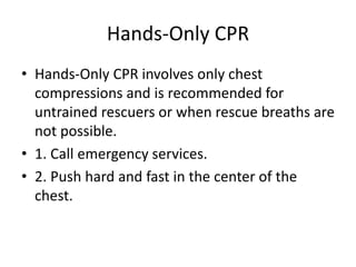 "Essential CPR: Key Steps to Save Lives" | PPTX