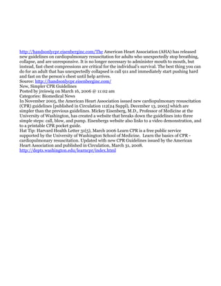 Cpr revision worksheet revised 3 2-11 | DOC