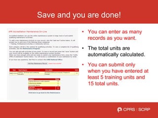 CPRS Maintenance demonstration | PPT