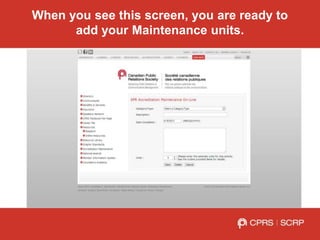 CPRS Maintenance demonstration | PPT