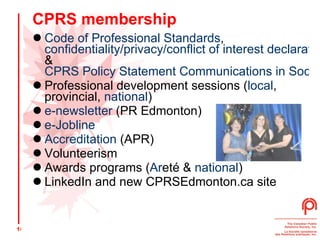 CPRS presentation to NAIT PR students | PPT | Postgraduate Education ...