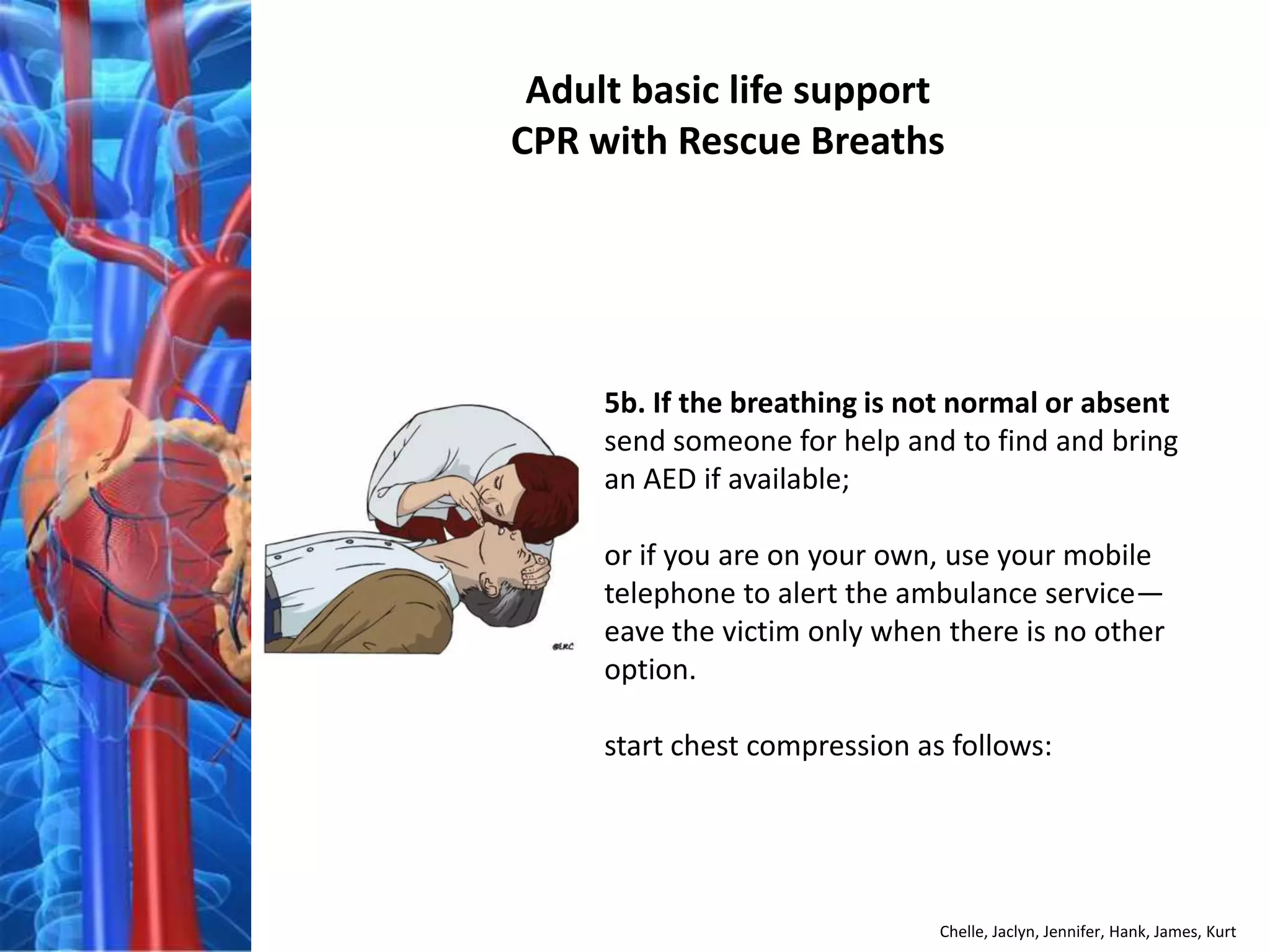 Cpr with rescue breaths | PPTX