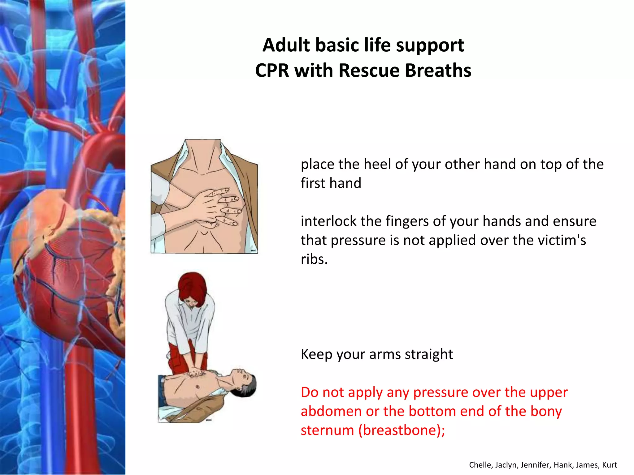 Cpr with rescue breaths | PPTX