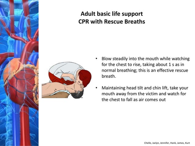 Cpr with rescue breaths | PPTX | First Aid | Injuries