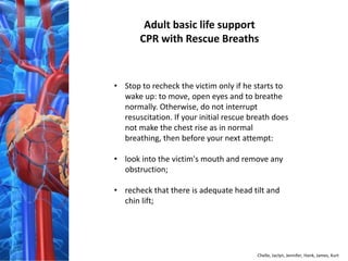 Cpr with rescue breaths | PPTX