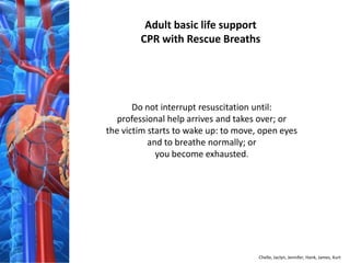 Cpr with rescue breaths | PPTX