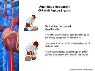 Cpr with rescue breaths | PPTX