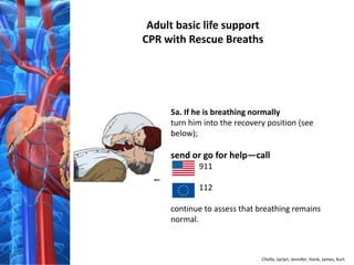 Cpr with rescue breaths | PPTX