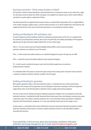 UPS Electrical Design and Installation | PDF