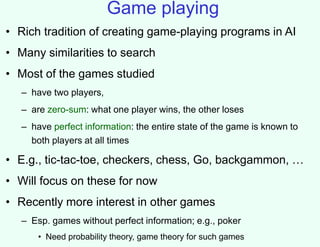 cps270_game_playing artificial intelligence.ppt