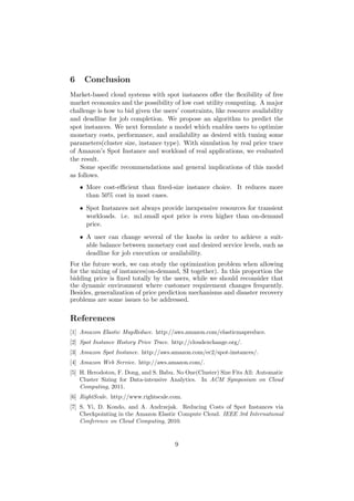 Decision support for Amazon Spot Instance | PDF