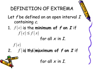 3.1 extrema on an interval | PPT