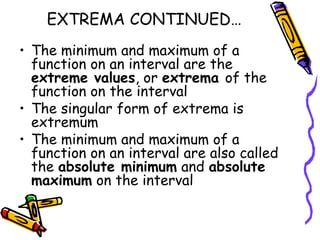 3.1 extrema on an interval | PPT