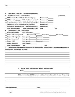 Cps 32 child fatality serious injury report | DOC