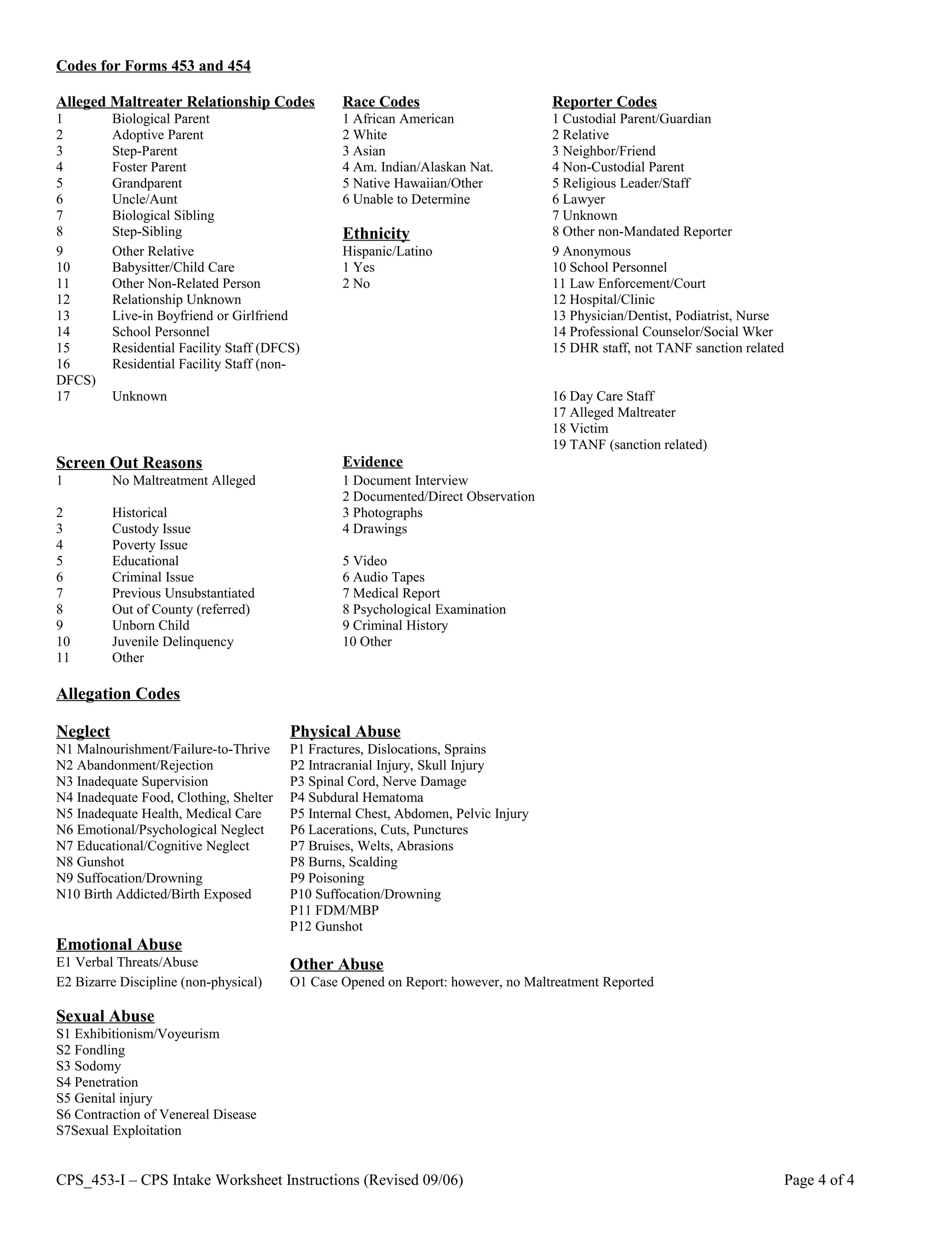 Cps 453 i cps intake referral instructions | PDF
