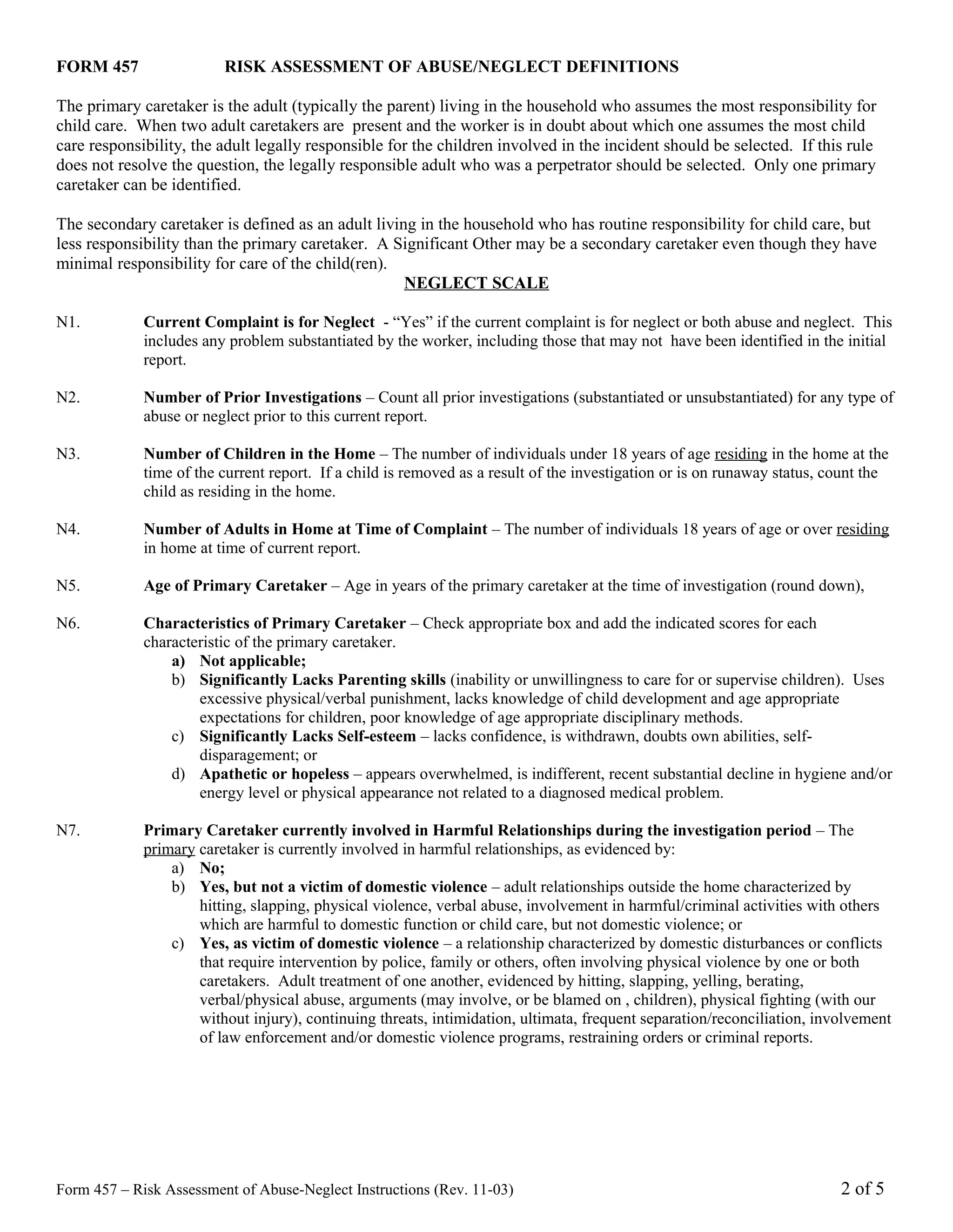 Cps 457 i risk assessment instructions | PDF