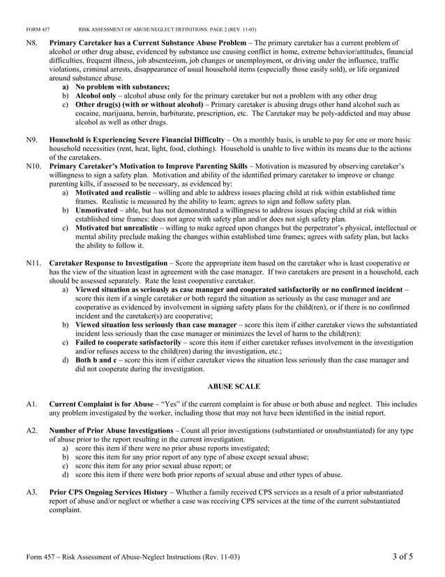 Cps 457 i risk assessment instructions | PDF