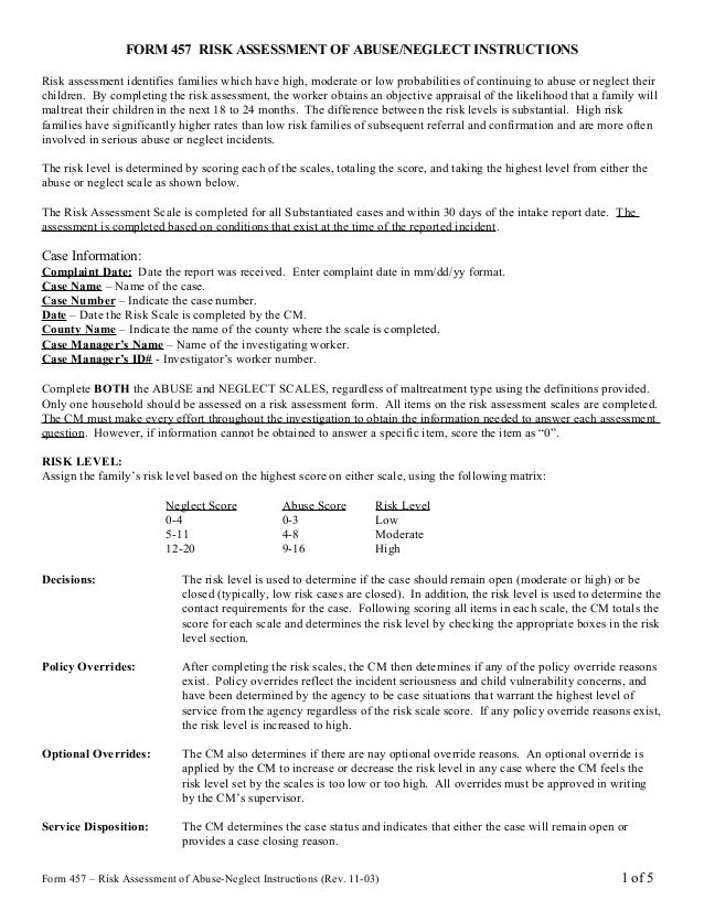 Cps 457 i risk assessment instructions
