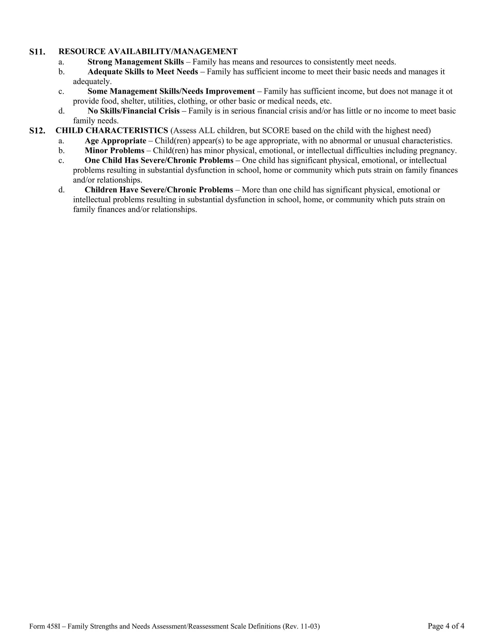 Cps 458 i strengths and needs instructions | DOC