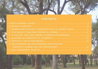 Calista Primary School Business Plan | PDF