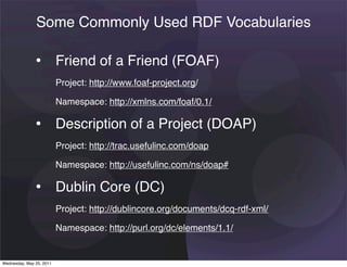 Introduction to Linked Data: RDF Vocabularies | PPT