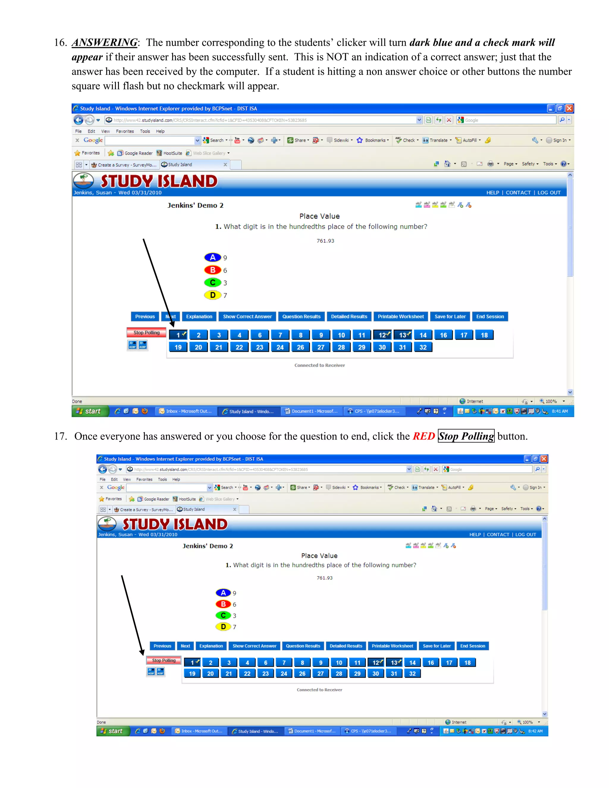 CPS / Einstruction Clickers In Study Island Newcheatsheet | PDF